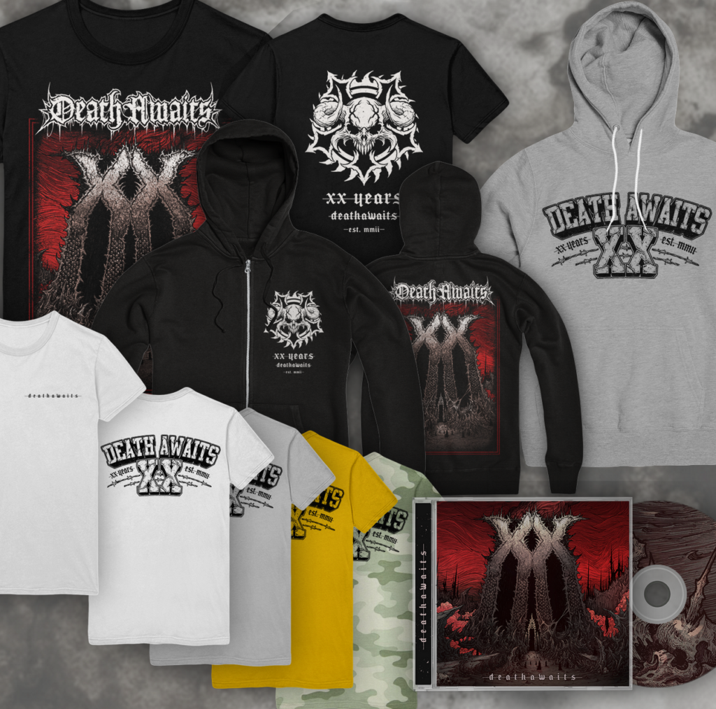 DEATHAWAITS – MEGA PACK – CD + T-Shirt + Hoodie – Metal East Productions